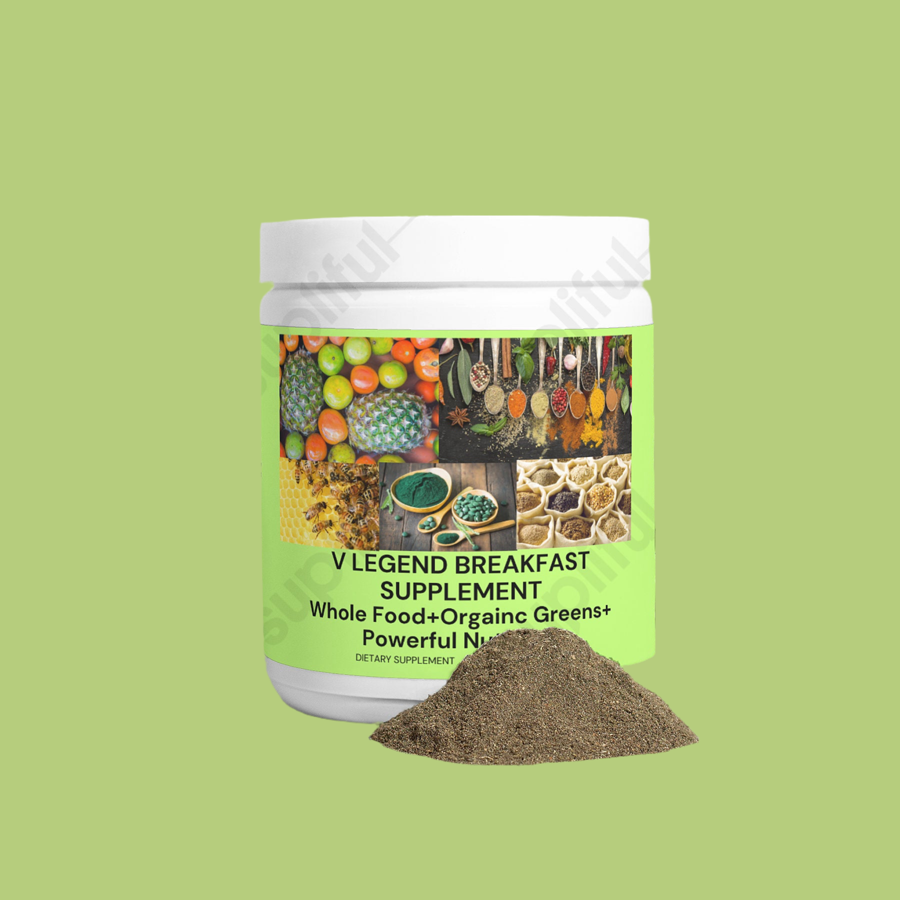 V Legend Breakfast Supplement: WHOLE FOOD + SUPER ORGANIC GREENS + POW ...